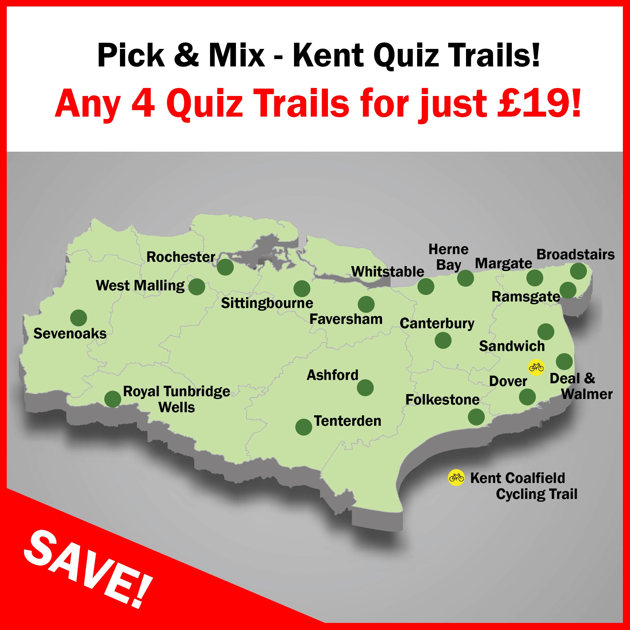 Kent Pick & Mix - Any 4 for just £19 – Quiz Trail