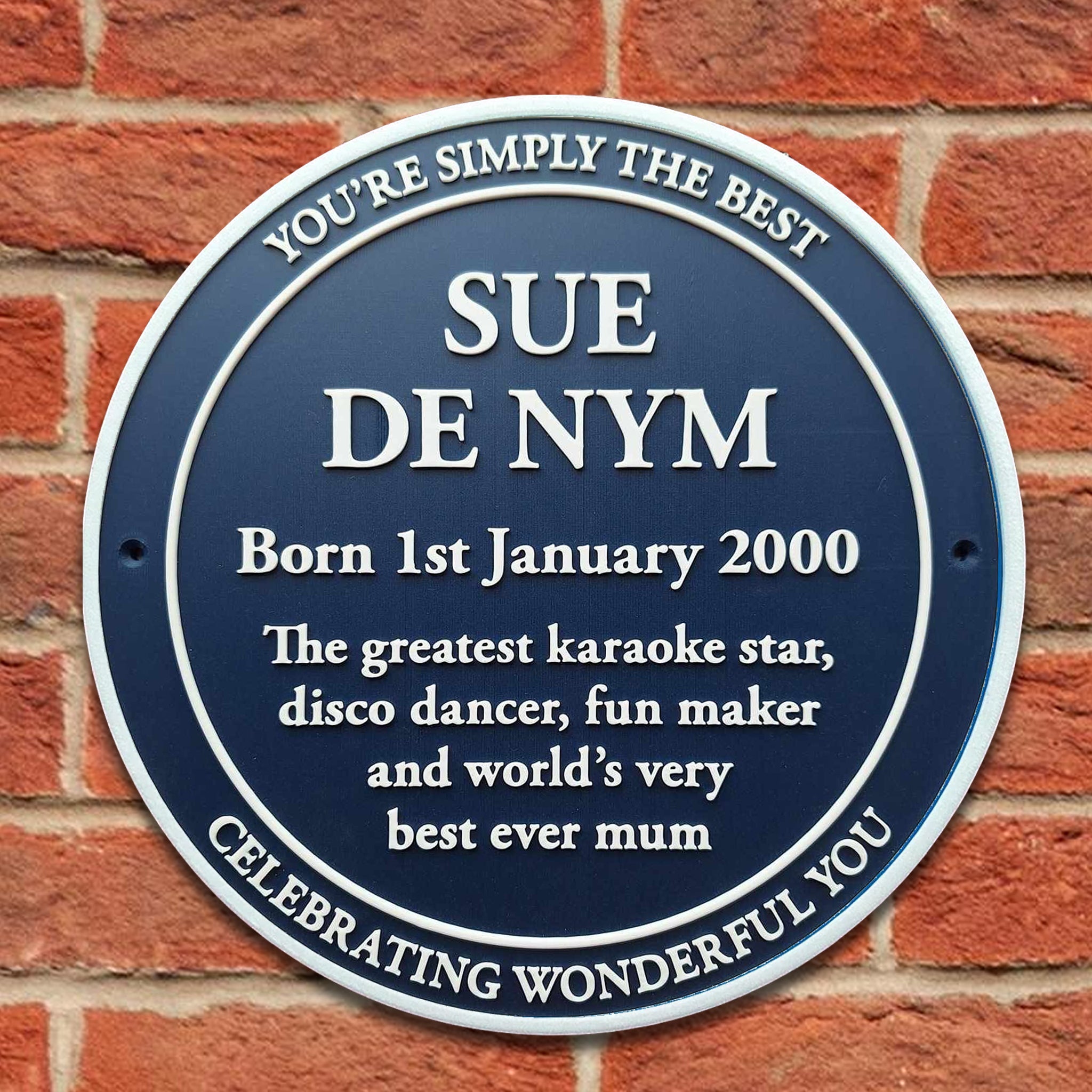 Bespoke Replica Heritage Plaque - Navy Blue – Quiz Trail